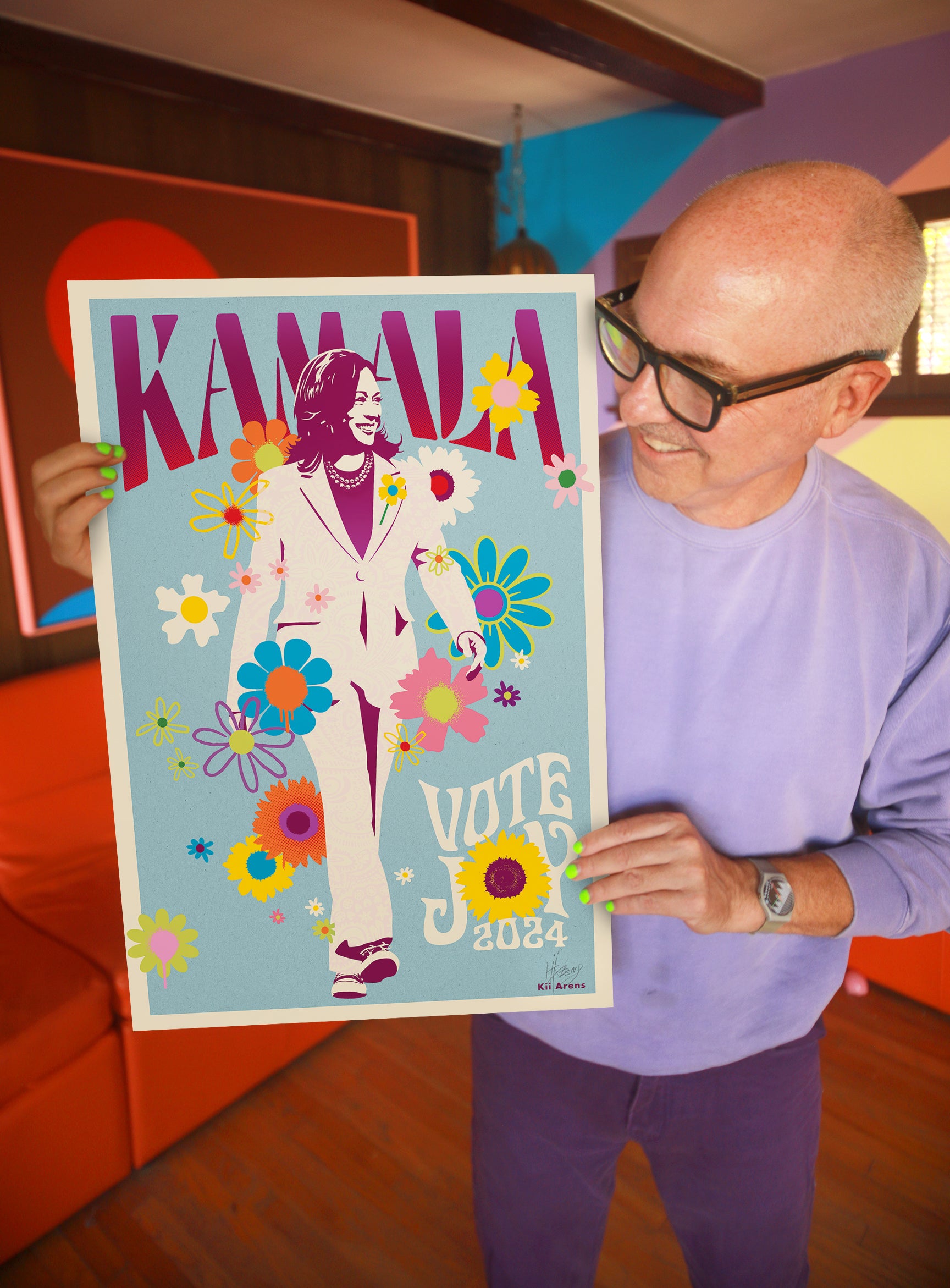 KAMALA - VOTE JOY – Kii Arens Art