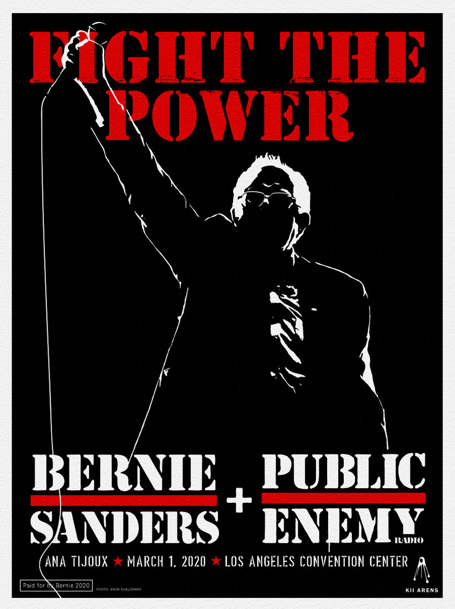 Bernie Sanders X Public Enemy – Kii Arens Art
