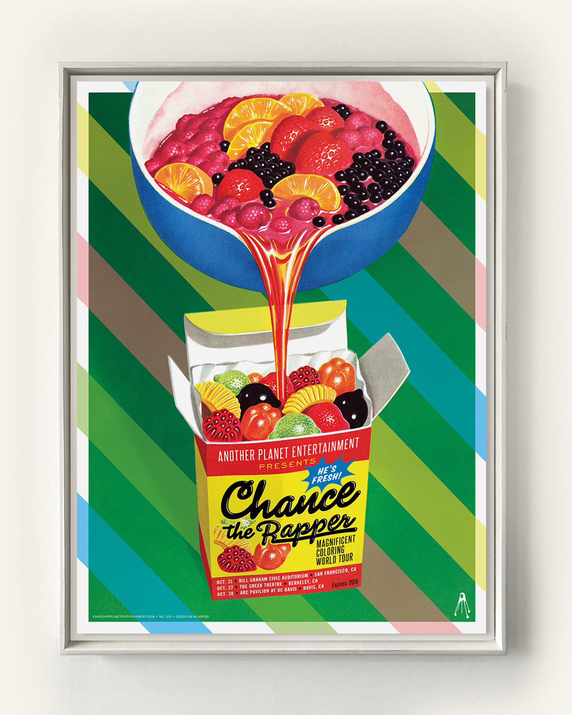 CHANCE THE RAPPER POSTER - BAY AREA – Kii Arens Art